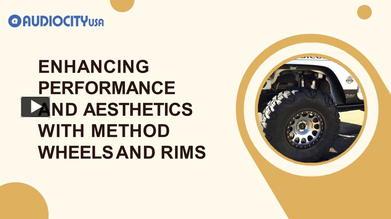 PPT – Enhancing Performance and Aesthetics with Method Wheels and Rims ...