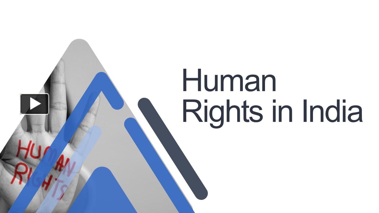 Human Rights in India presentation | free to download