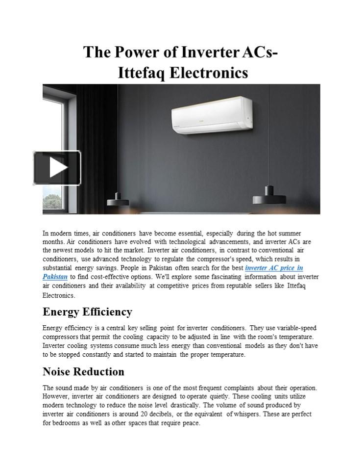 The Power of Inverter ACs presentation | free to download