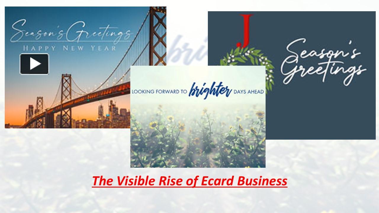 PPT – The visible rise of ecard business PowerPoint presentation | free ...