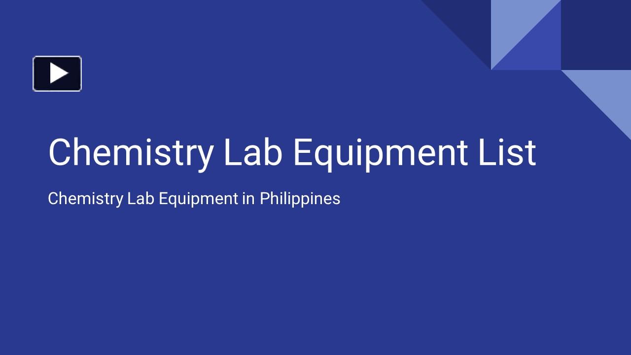 PPT – Chemistry Lab Equipment Manufacturer PowerPoint presentation ...