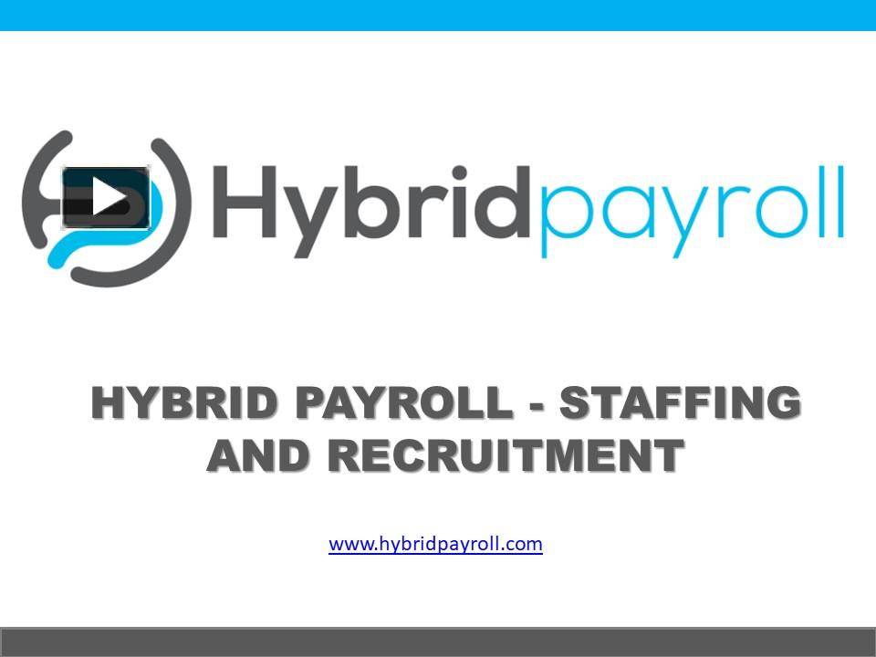 Hybrid Payroll - Staffing and Recruitment presentation | free to download