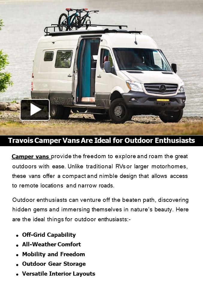 PPT – Travois Camper Vans Are Ideal for Outdoor Enthusiasts PowerPoint ...