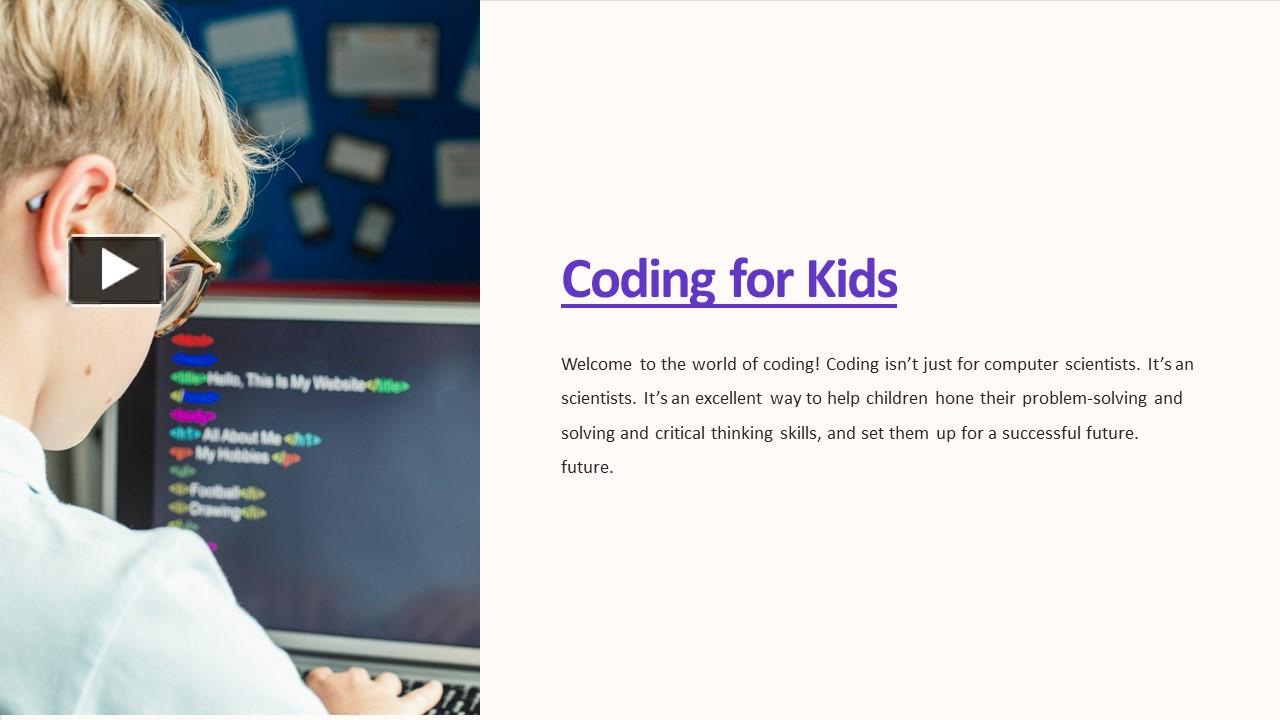 PPT – Programming for kids PowerPoint presentation | free to download ...