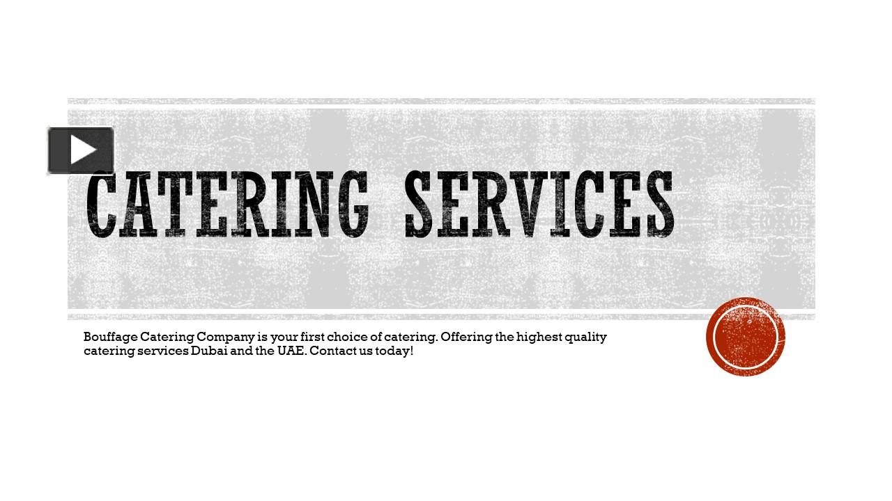 PPT – Catering Services PowerPoint presentation | free to download - id ...