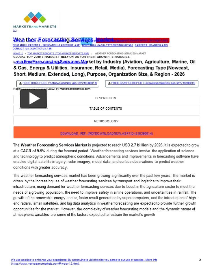 PPT – Weather Forecasting Service Market Size, Share & Trends Analysis ...