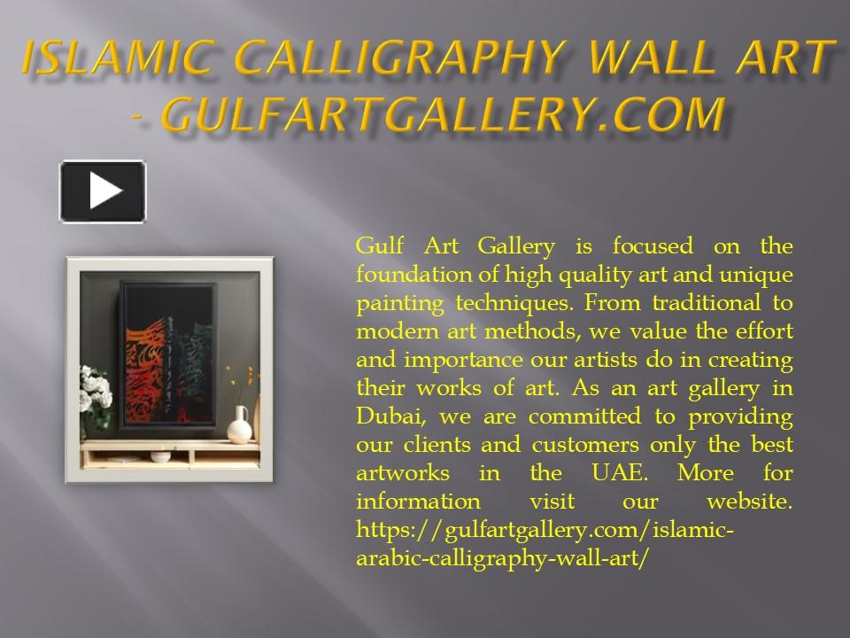 PPT – Islamic Calligraphy Wall Art - gulfartgallery.com PowerPoint ...