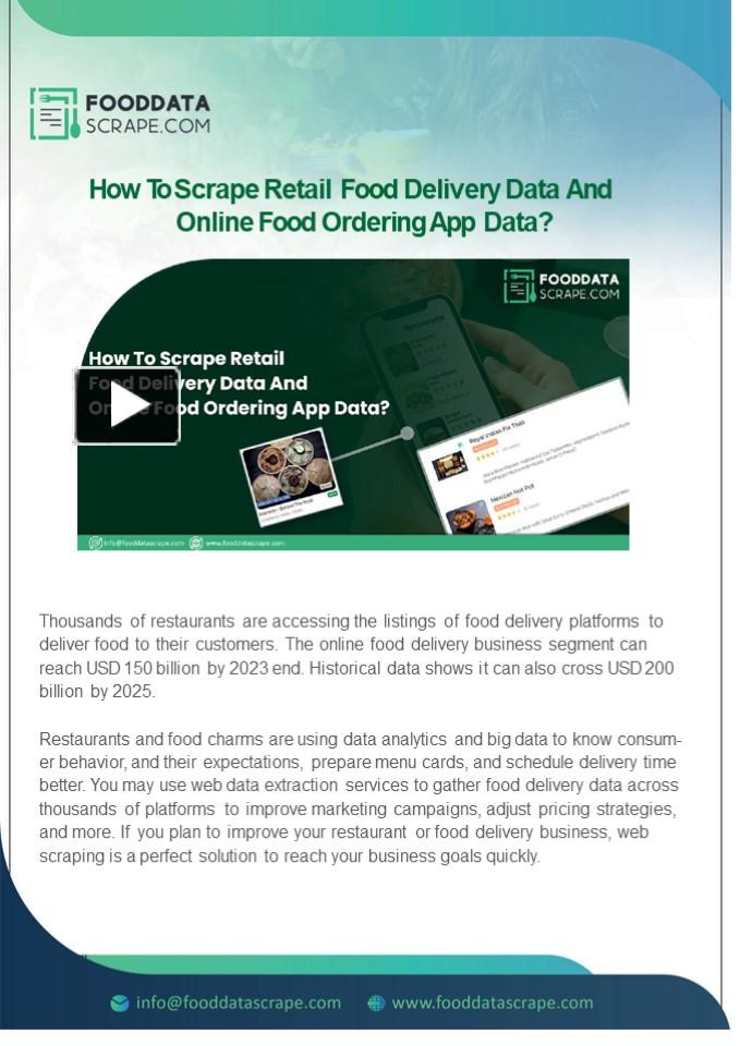 PPT – Scrape Retail Food Delivery Data And Online Food Ordering App ...