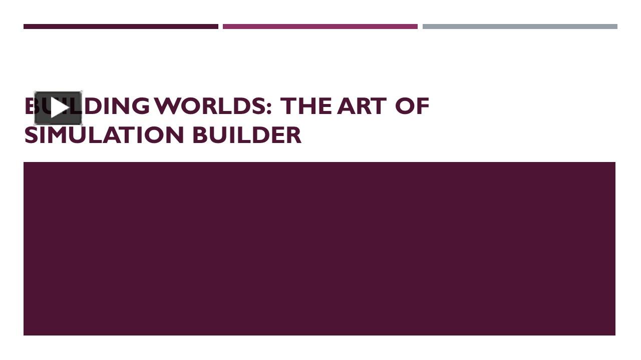 simulation builder presentation | free to download