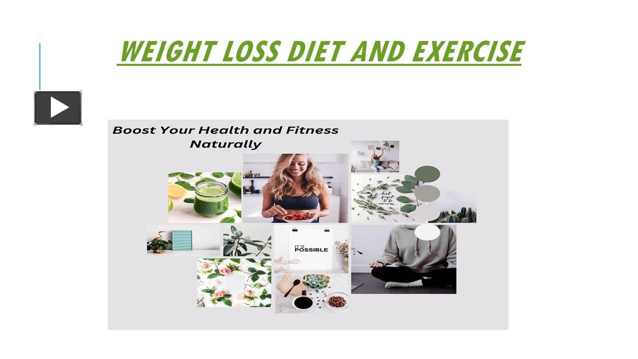 PPT – Weight Loss Diet and Exercise PowerPoint presentation | free to ...