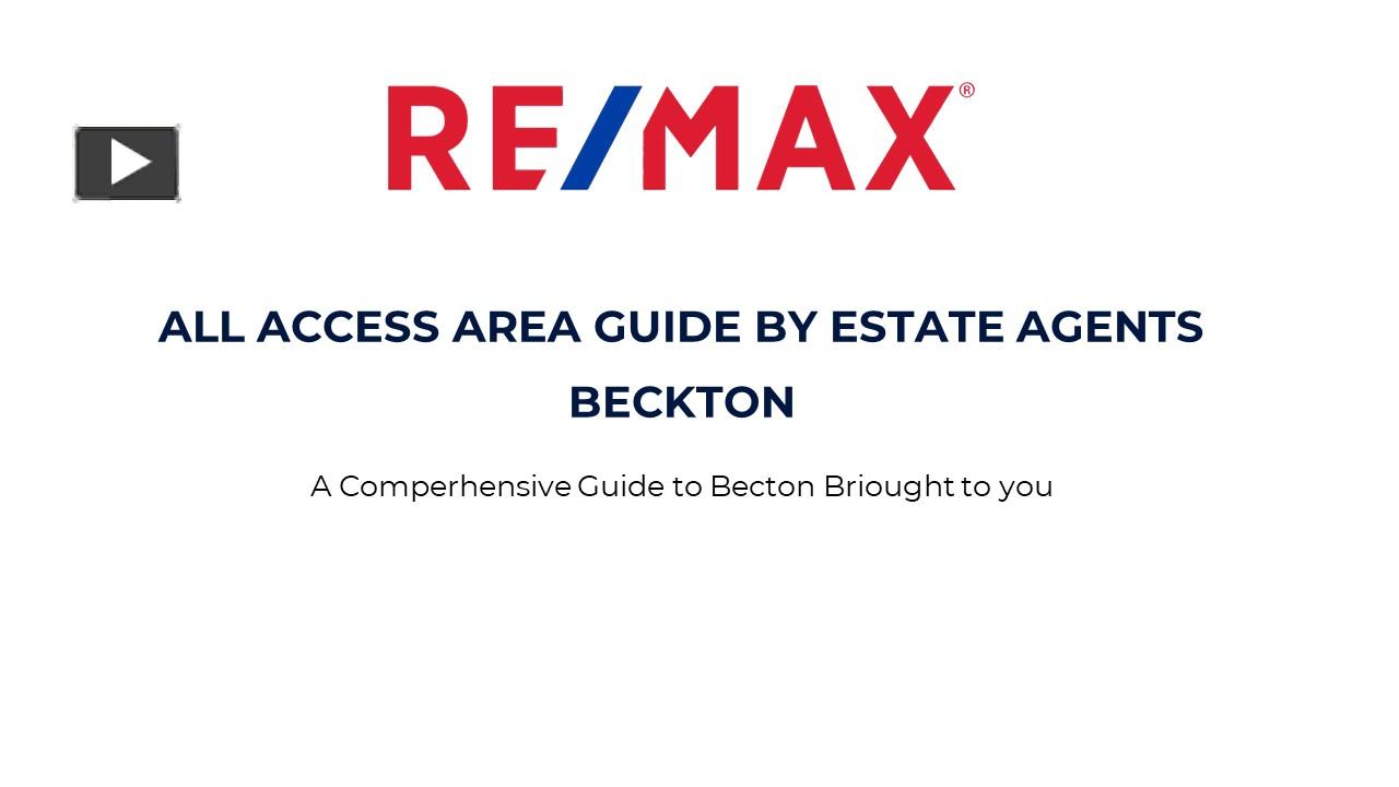 Remax Real Estate Agents Becton presentation | free to download