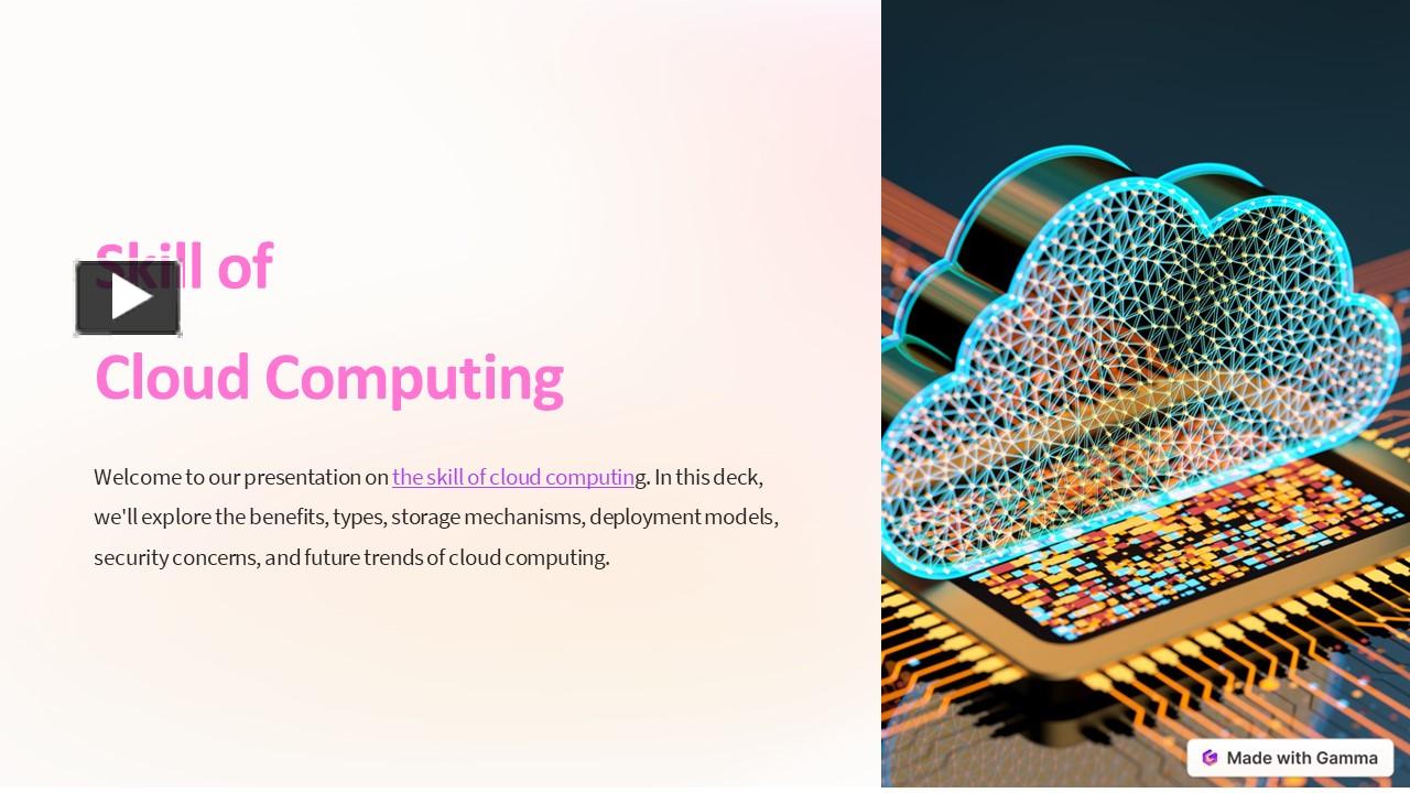 PPT – Skill of Cloud Computing PowerPoint presentation | free to ...