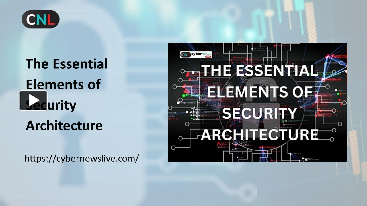 PPT – The Essential Elements of Security Architecture (1) PowerPoint ...