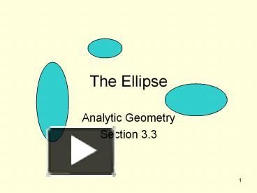 The Ellipse presentation | free to download