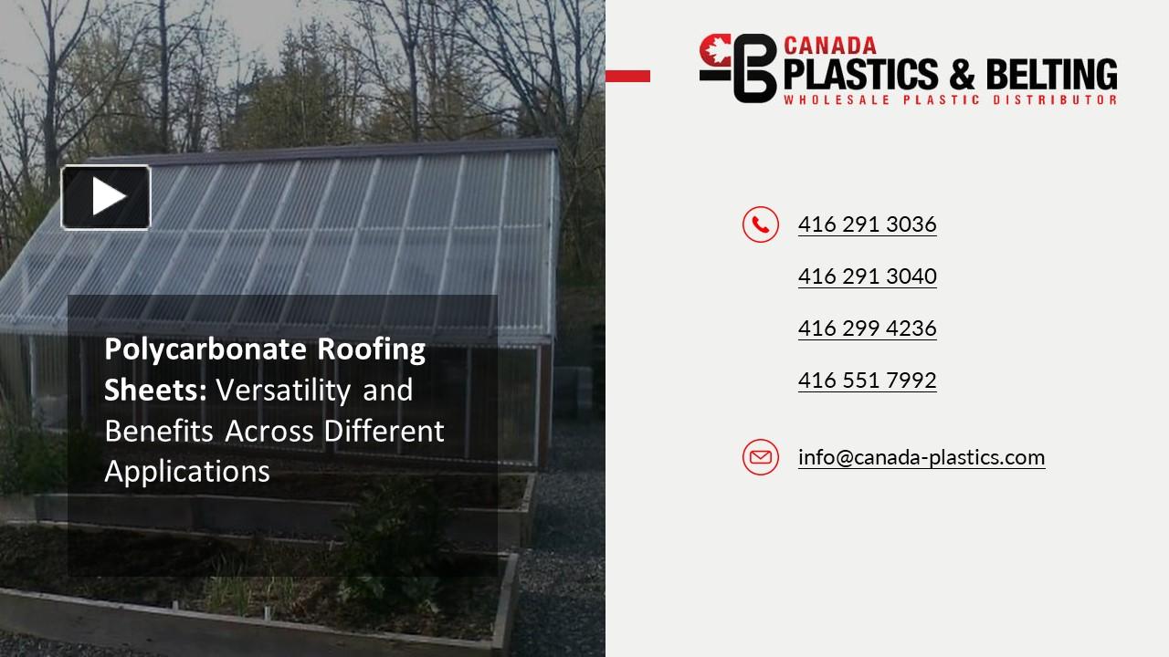 PPT – Applications of Polycarbonate Roofing Sheets PowerPoint ...