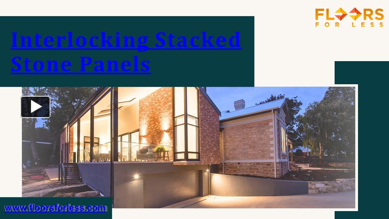 PPT – Interlocking Stacked Stone Panels | Floors For Less PowerPoint ...
