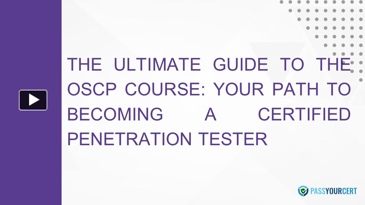 PPT – The Ultimate Guide to the OSCP Course Your Path to Becoming a ...