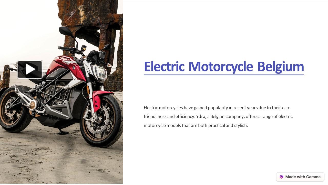 Ride Smart: Choose Electric Motorcycles for a Brighter Tomorrow ...