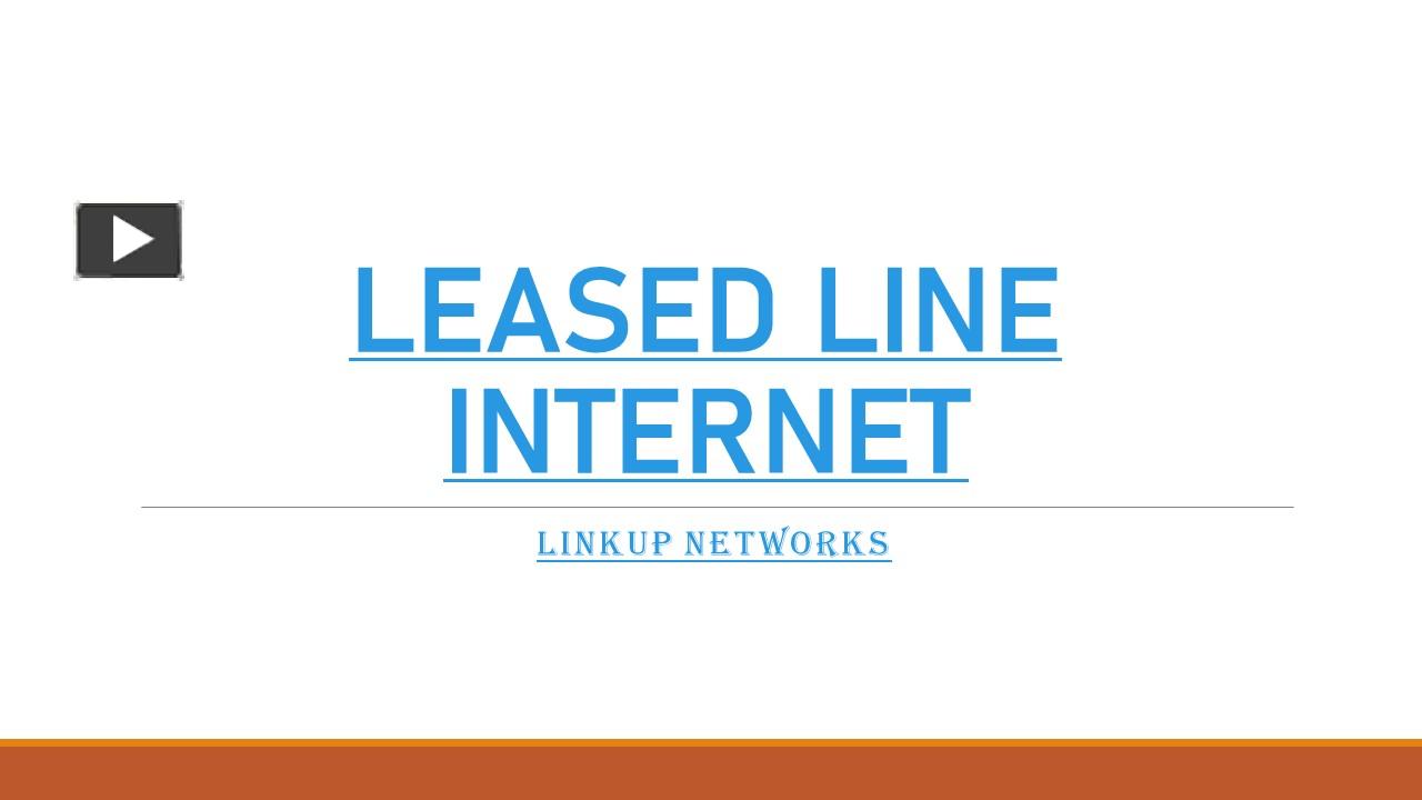 Internet Leased Line Service Provider in Gurgaon presentation | free to ...