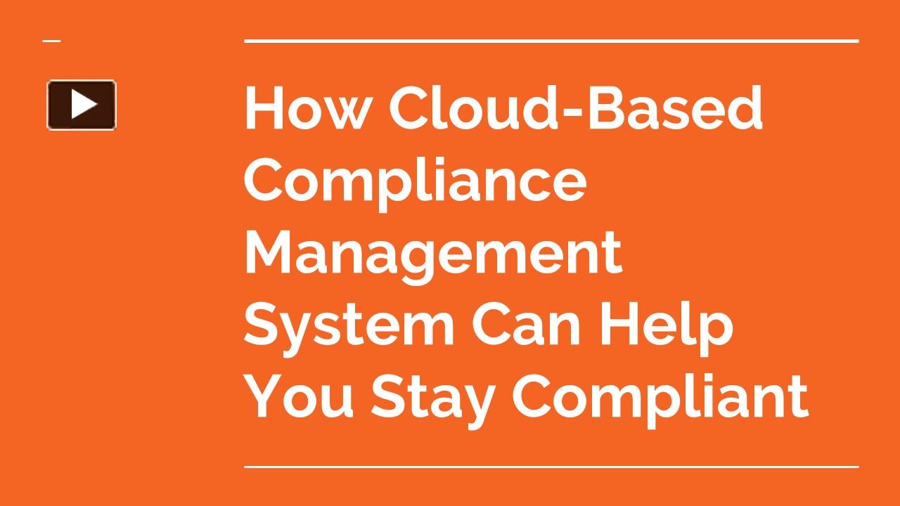 Compliance Management System 3 presentation | free to download
