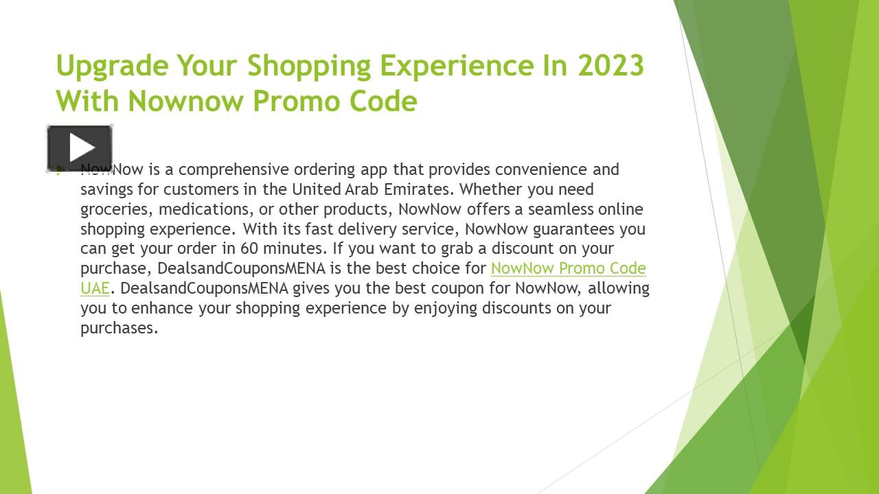PPT – NowNow UAE: Your Ultimate Shopping Ally! Order with Ease, Save ...
