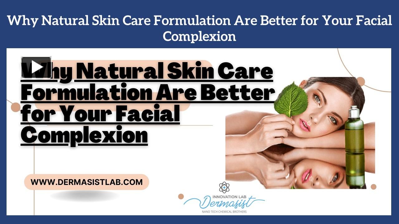 Cosmetic Formulations of Skin Care Products - Dermasist Lab ...