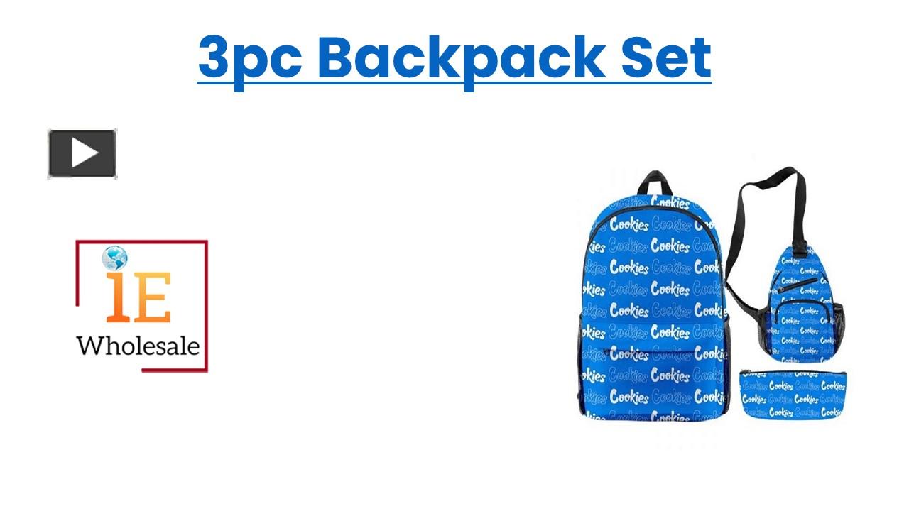 PPT – 3pc Backpack Set PowerPoint presentation | free to download - id ...