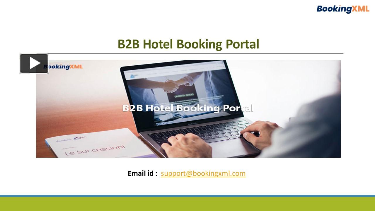 B2B Hotel Booking Portal presentation | free to download