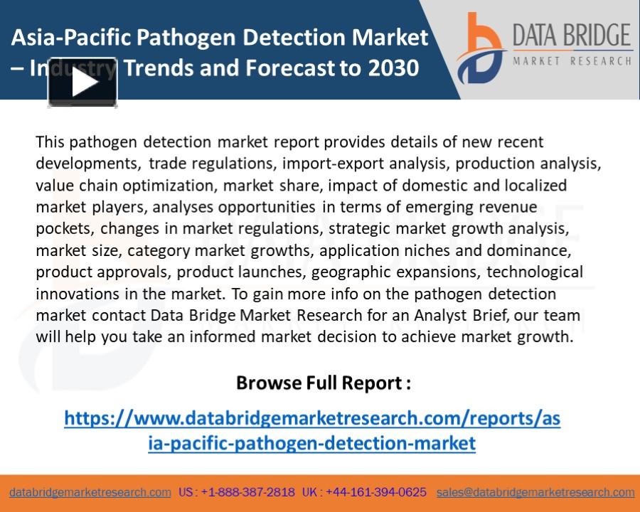 Asia-Pacific Pathogen Detection Market presentation | free to download
