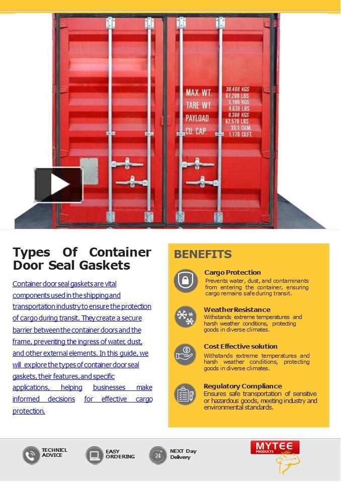 PPT – Best Container Door Seal Gaskets PowerPoint presentation | free ...