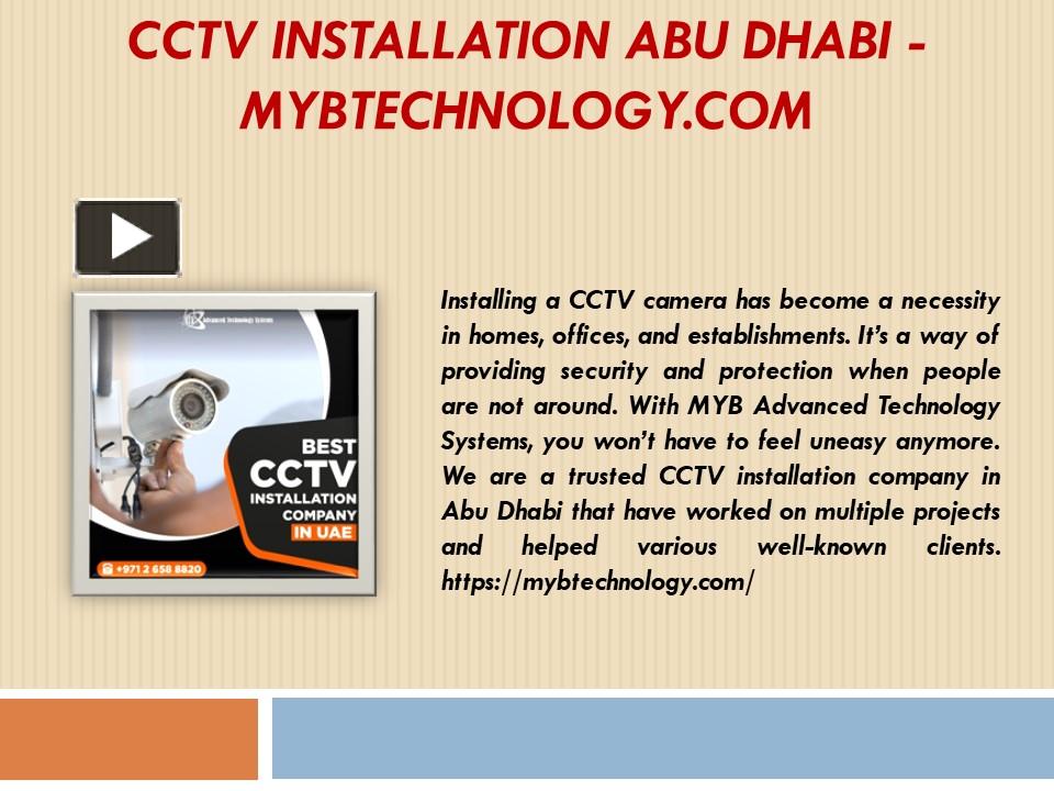 Cctv Installation Abu Dhabi - mybtechnology.com (1) presentation | free ...
