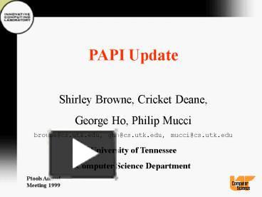 PPT – PAPI Update PowerPoint presentation | free to download - id ...