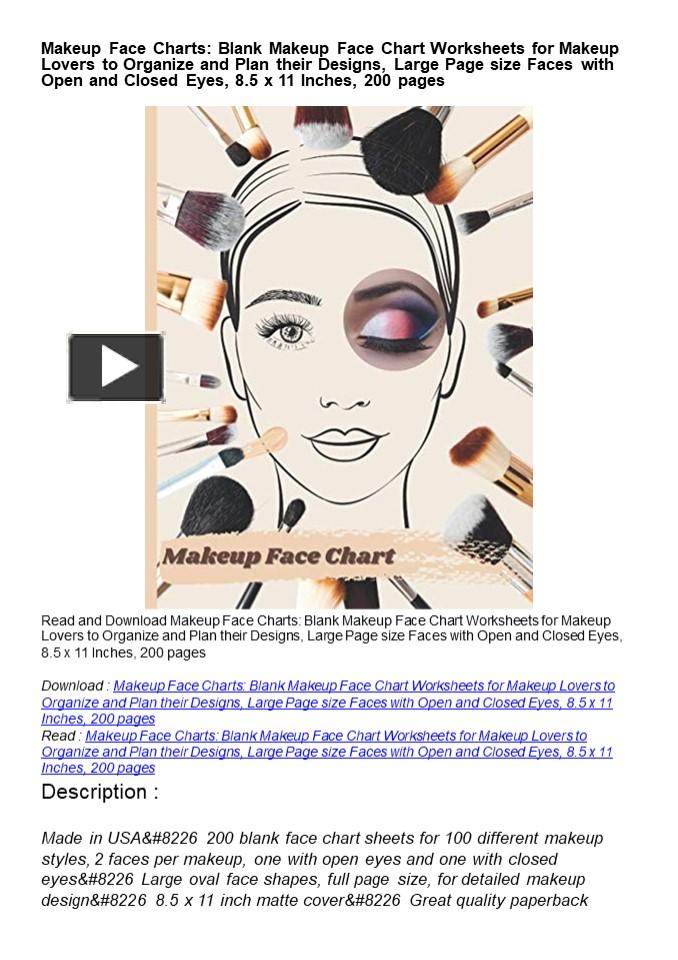 PPT – Get Pdf Makeup Face Charts: Blank Makeup Face Chart Worksheets ...