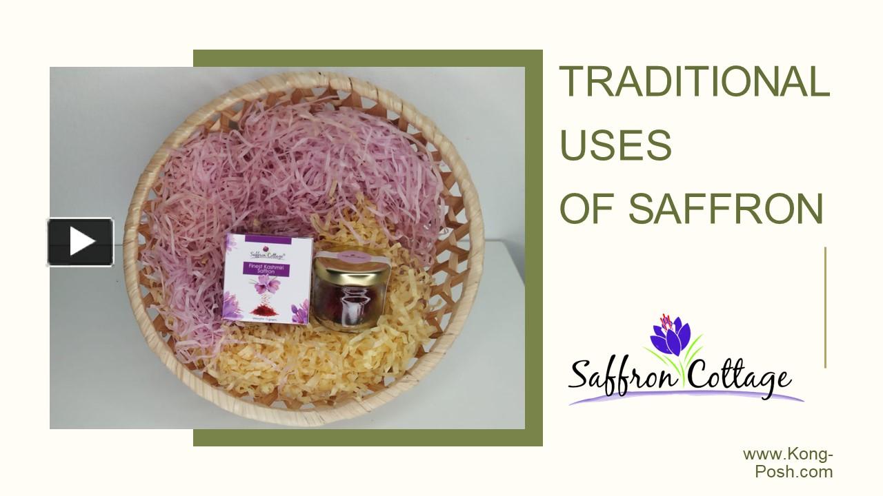 tradational use of saffron presentation | free to download