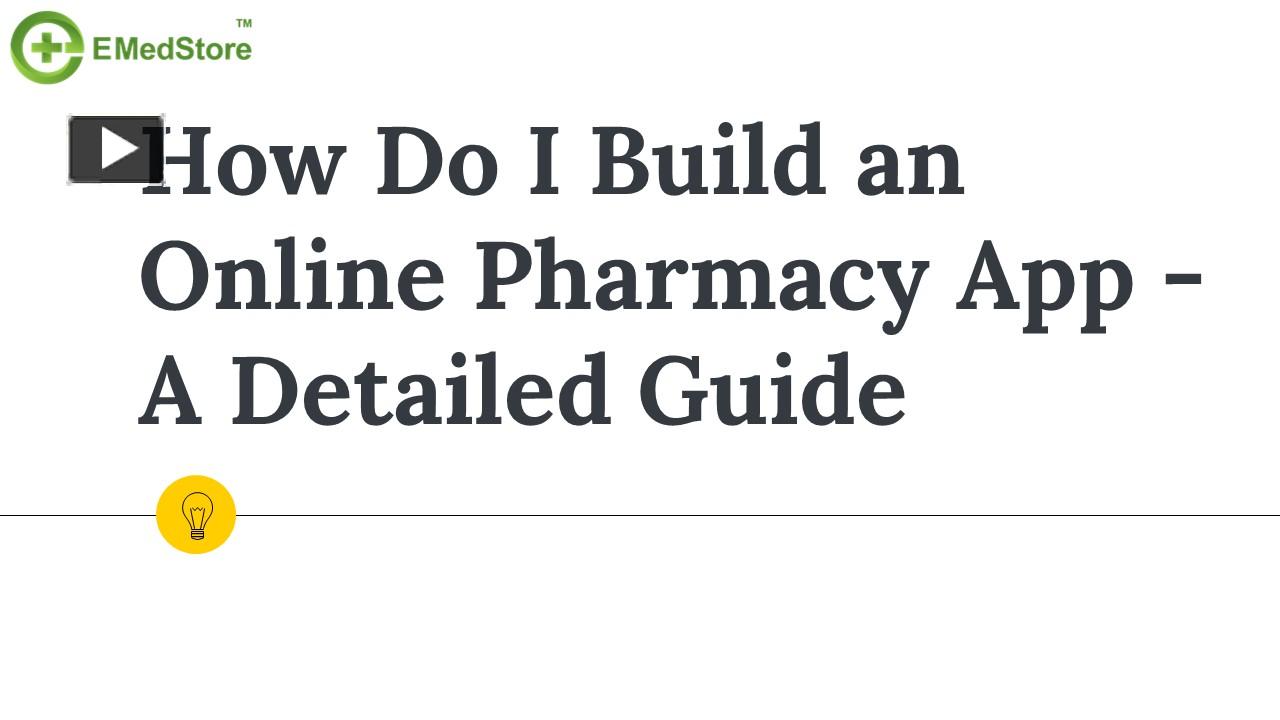 How Do I Build an Online Pharmacy App - A Detailed Guide presentation ...