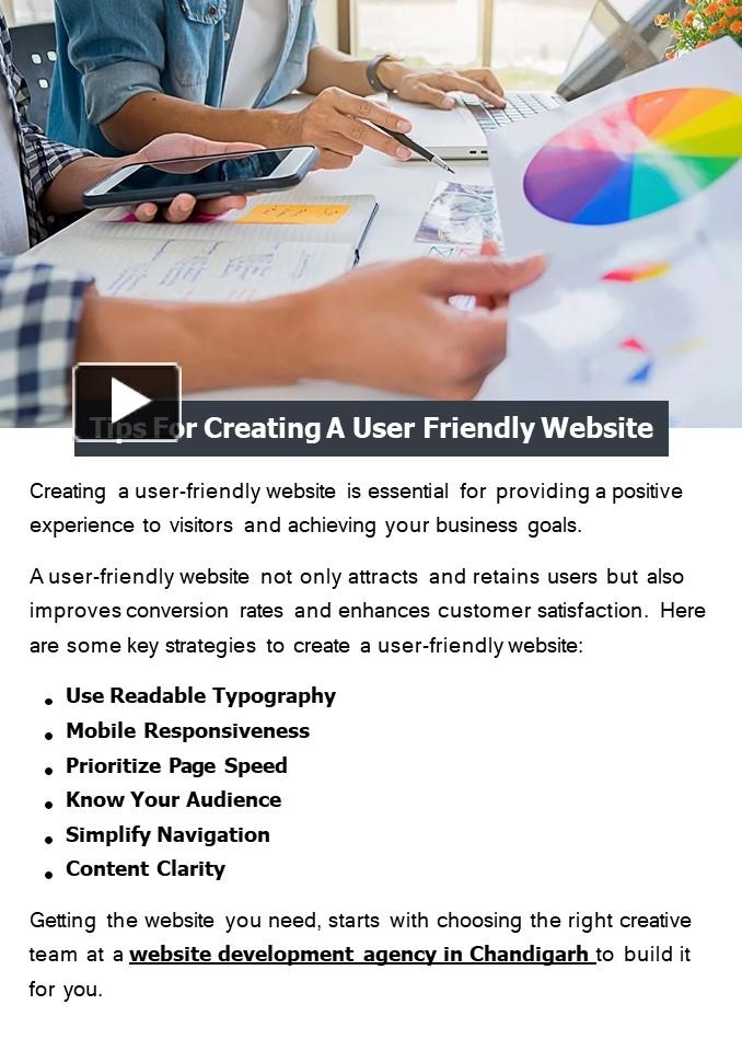 Tips For Creating A User Friendly Website presentation | free to download