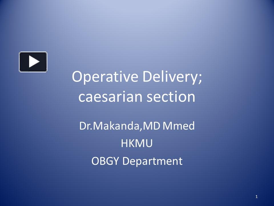 cesarean section presentation | free to download