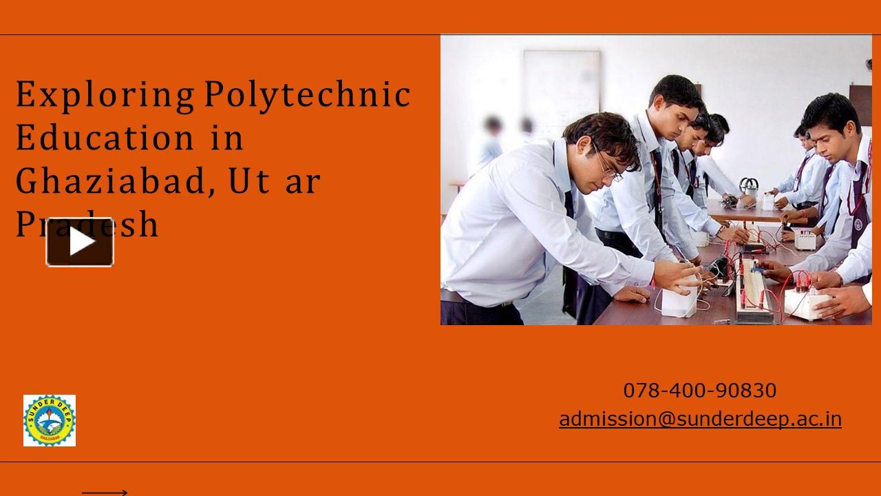 Exploring Polytechnic Education in Ghaziabad, Uttar Pradesh ...