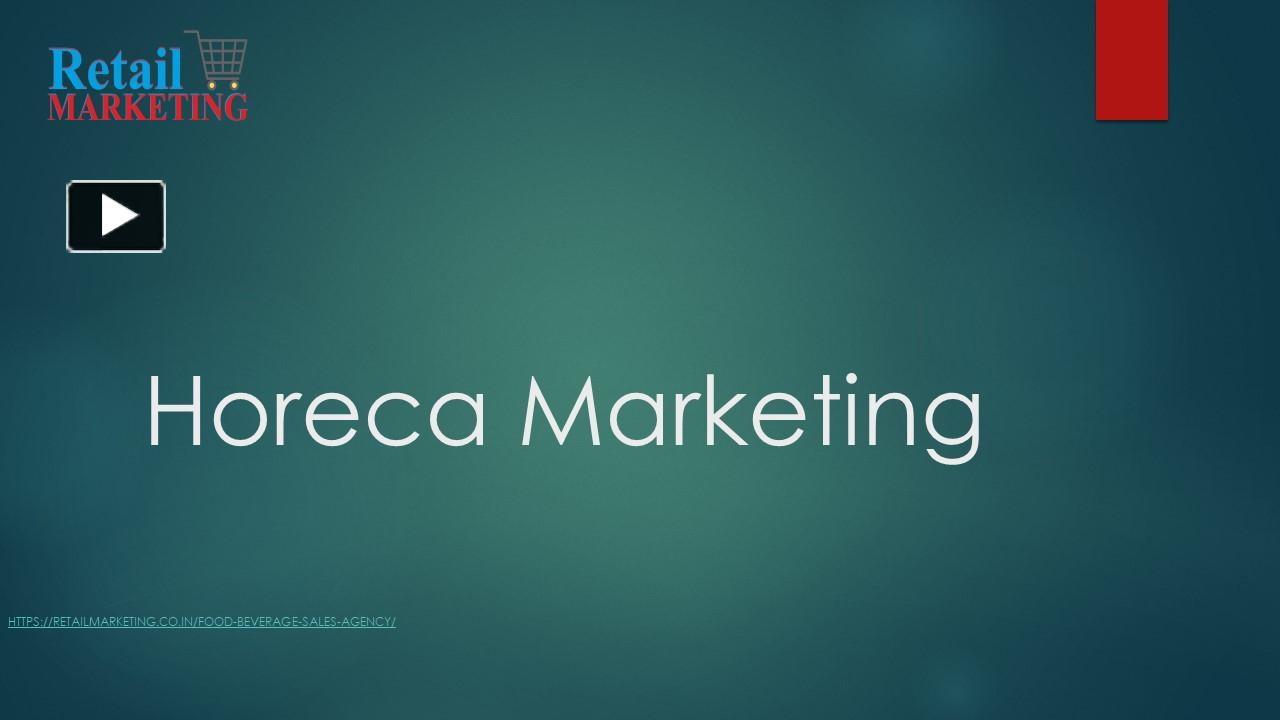 Horeca Marketing presentation | free to download