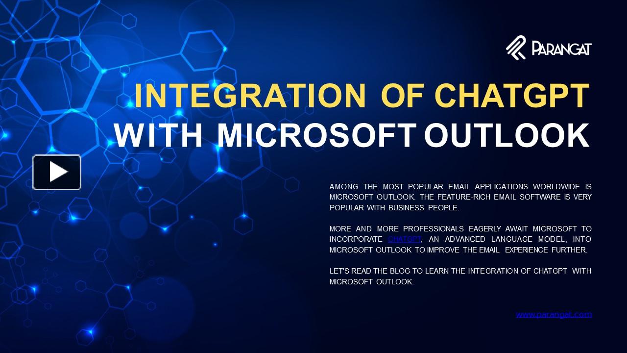 Integration Of ChatGPT With Microsoft Outlook presentation | free to ...