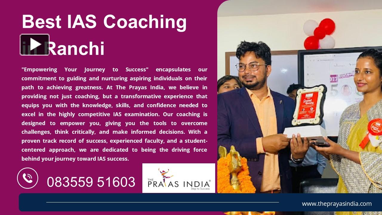 PPT – Best IAS Coaching in Ranchi PowerPoint presentation | free to ...