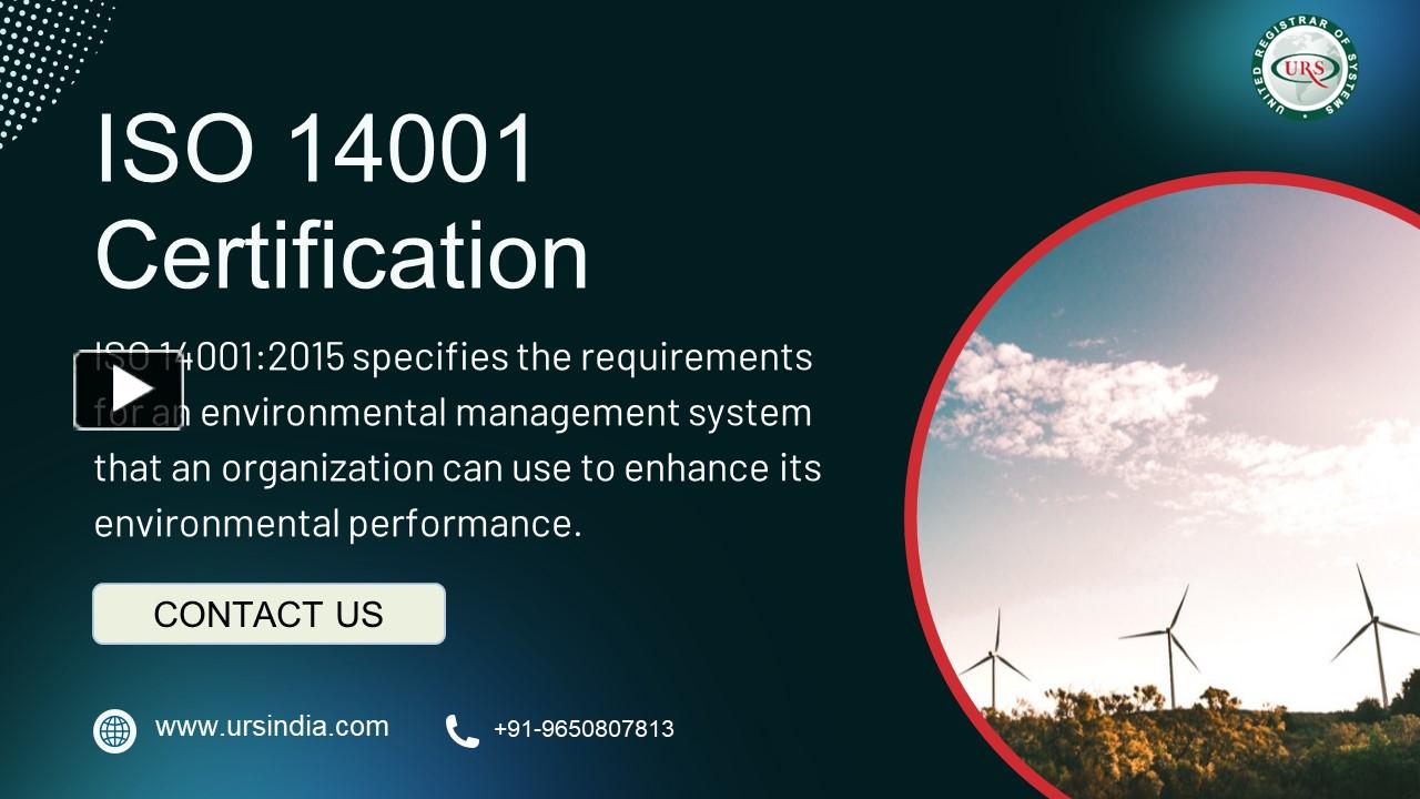 ISO 14001 EMS Certification presentation | free to download