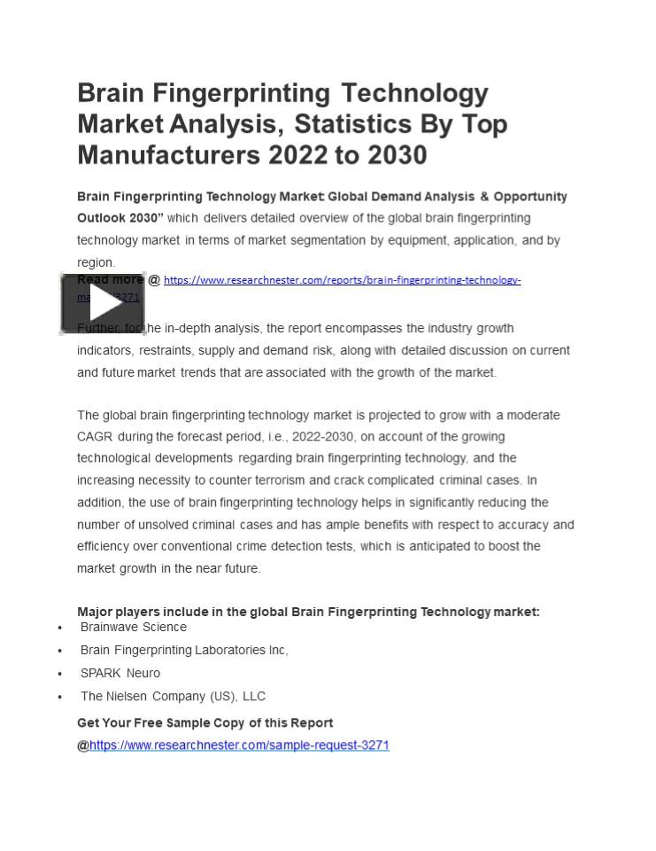 PPT – Brain Fingerprinting Technology Market PowerPoint presentation ...