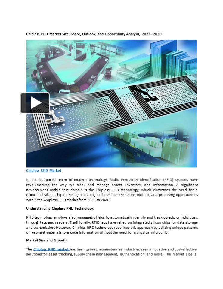 PPT – Chipless RFID Market PowerPoint presentation | free to download ...