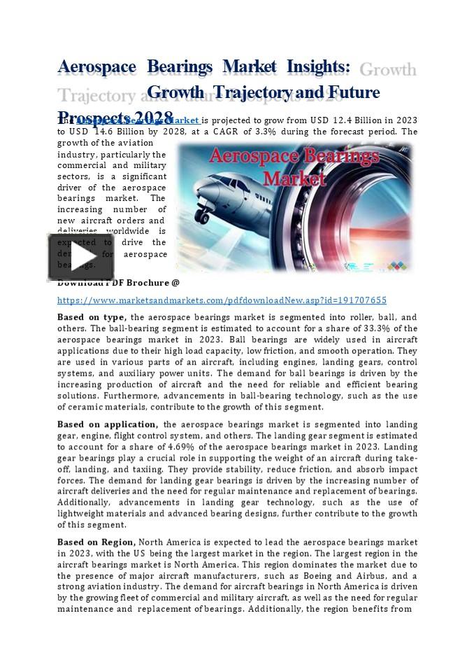 PPT – Aerospace Bearings Market Insights: Growth Trajectory and Future ...