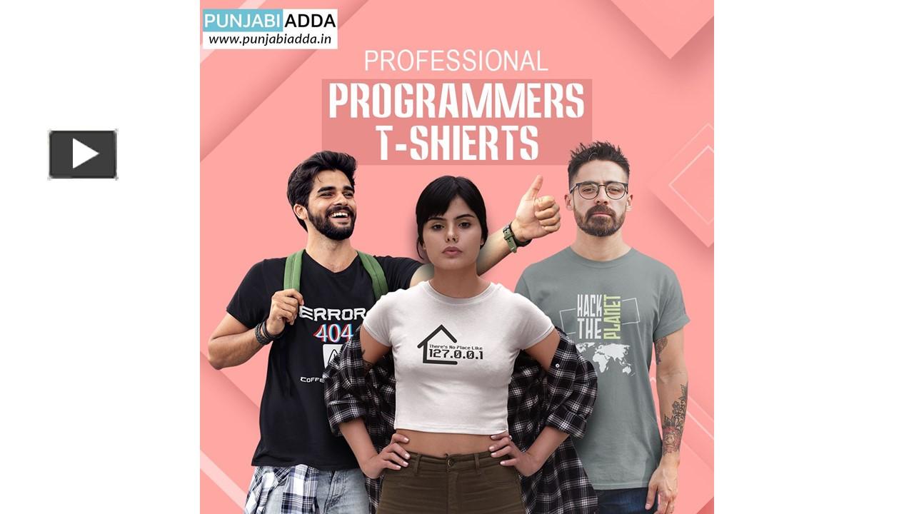 Be Passionate With Programmers T Shirt – Punjabi Adda presentation ...