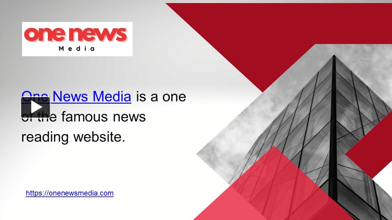 One News Media presentation | free to download