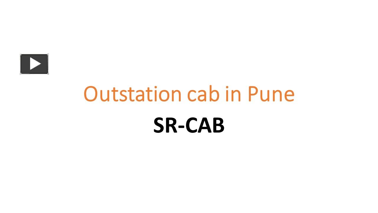 Outstation cab in Pune presentation | free to download