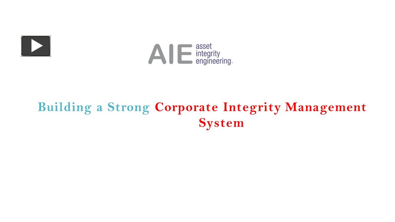 PPT – Building a Strong Corporate Integrity Management System ...
