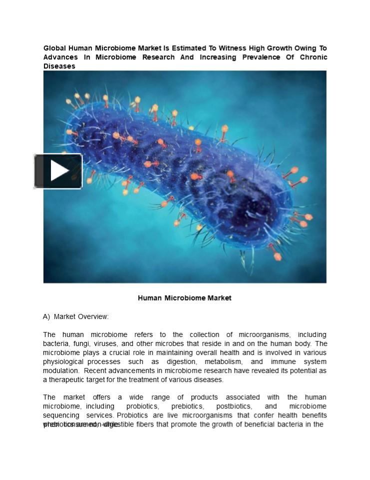 PPT – Human Microbiome Market PowerPoint presentation | free to ...